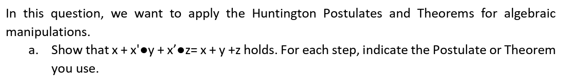 Solved In this question, we want to apply the Huntington | Chegg.com