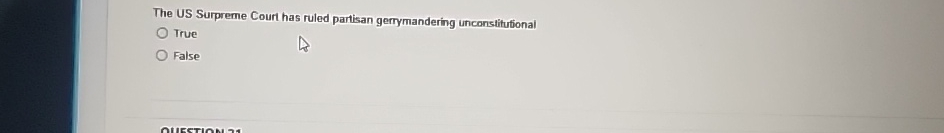 Solved The Us Surpreme Court Has Ruled Partisan