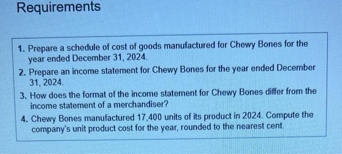 Solved Data tableData tableRequirements 1. Prepare a | Chegg.com