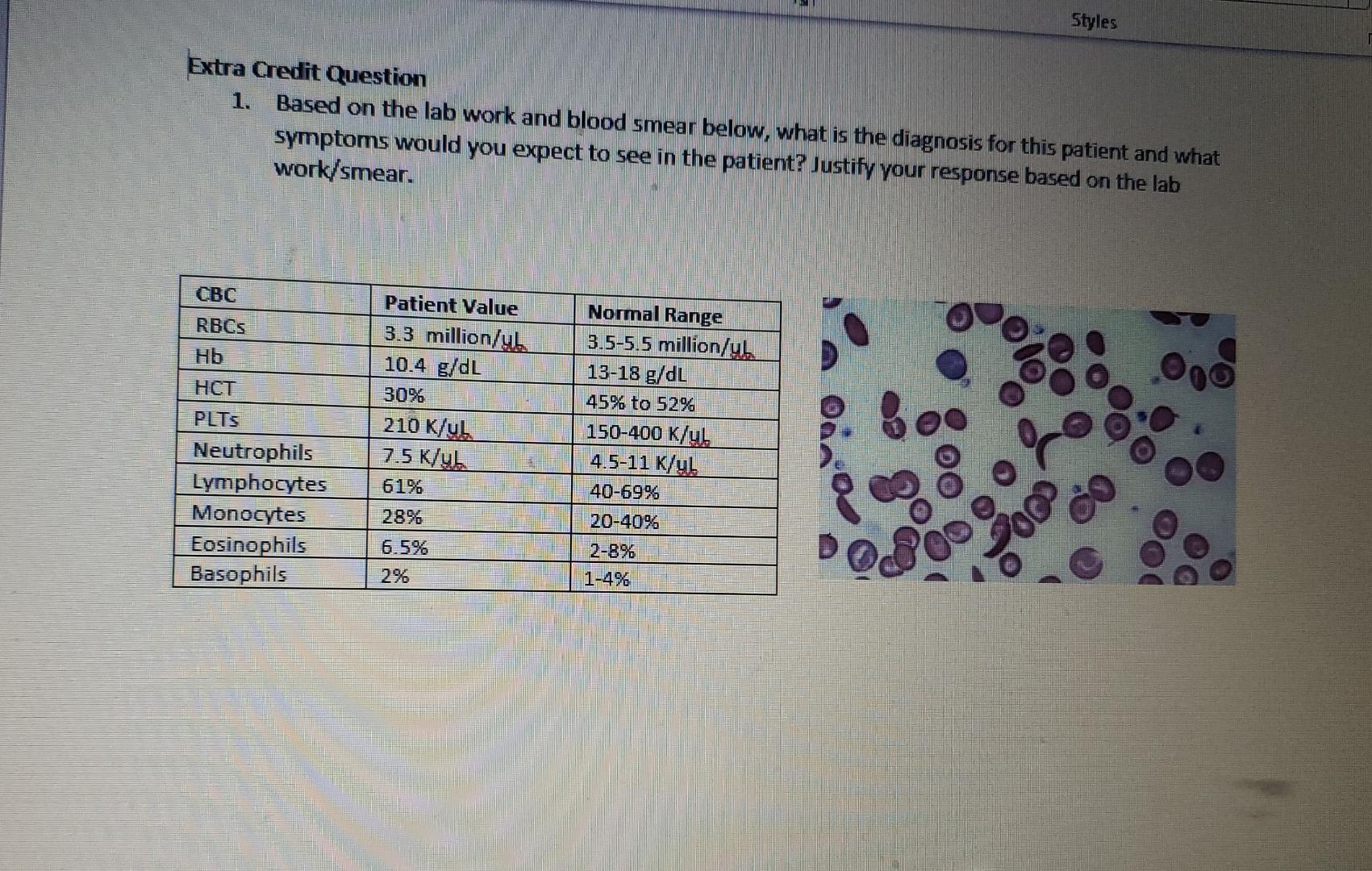 Solved Assignment #5 - Blood Directions: 1. Read the | Chegg.com