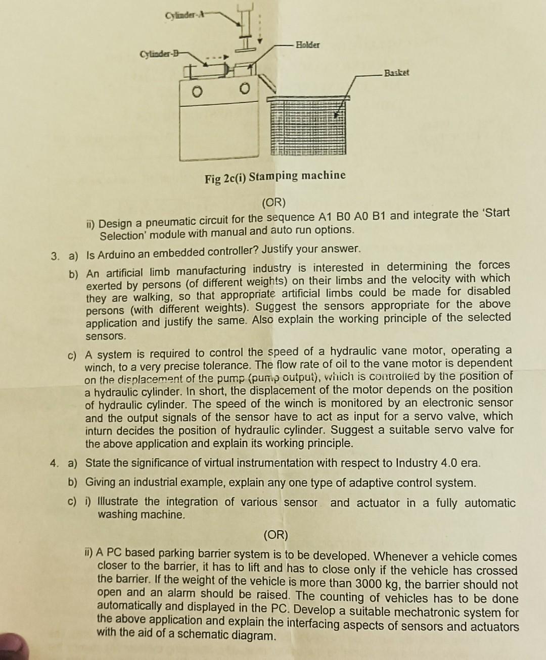Solved 1. a) 'Is electric bike a mechatronic product?' - | Chegg.com