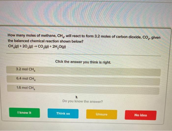 Solved How many moles of methane, CH,, will react to form | Chegg.com