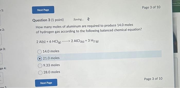Solved How many moles of aluminum are required to produce | Chegg.com