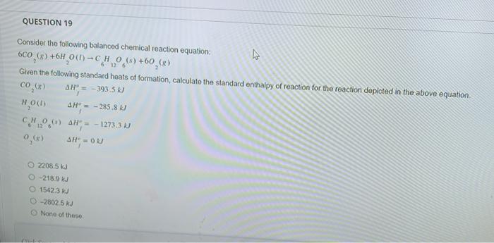 Solved Consider the following balanced chemical reaction | Chegg.com