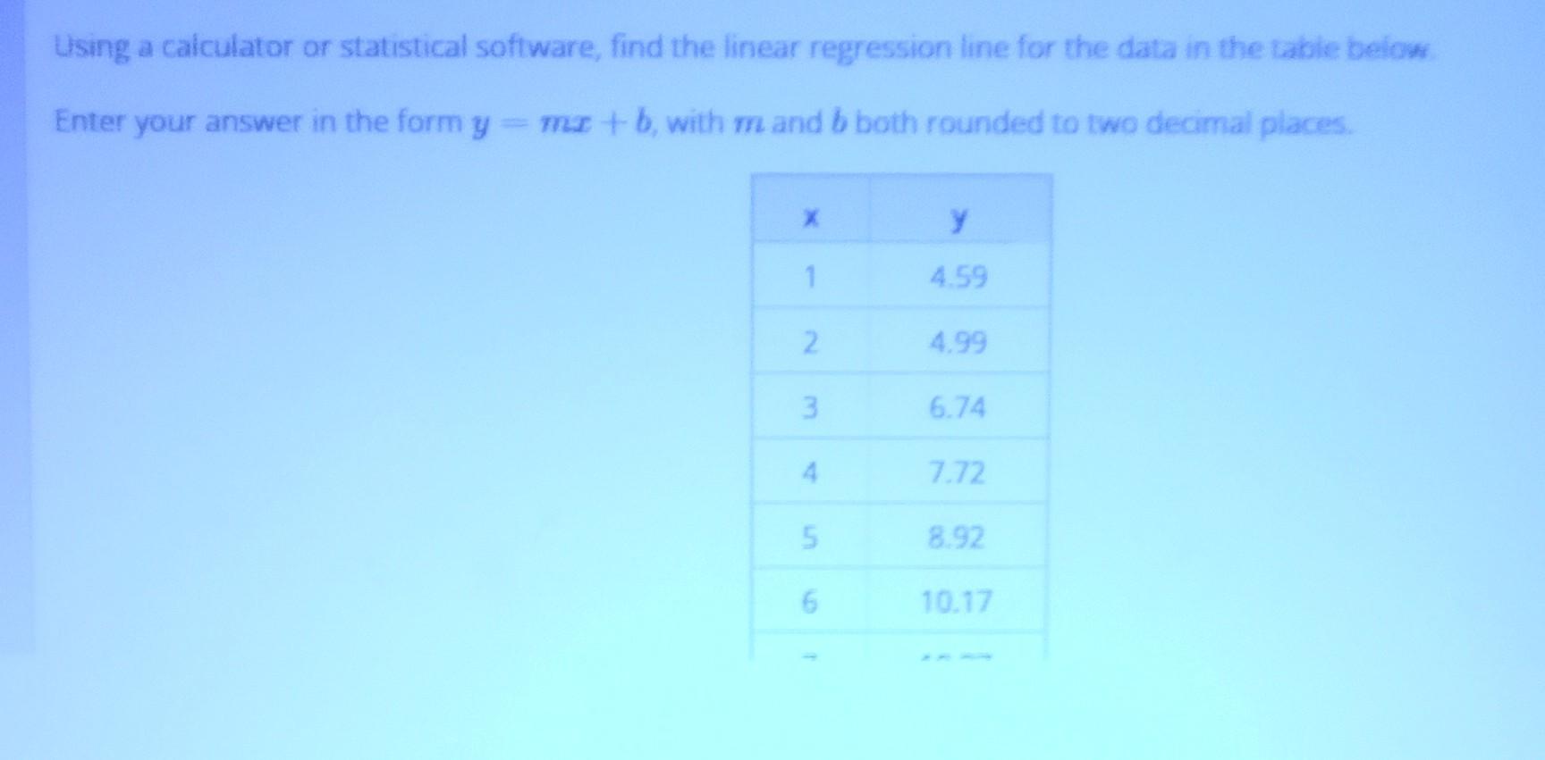 Solved Using a calculator or statistical software, find the | Chegg.com