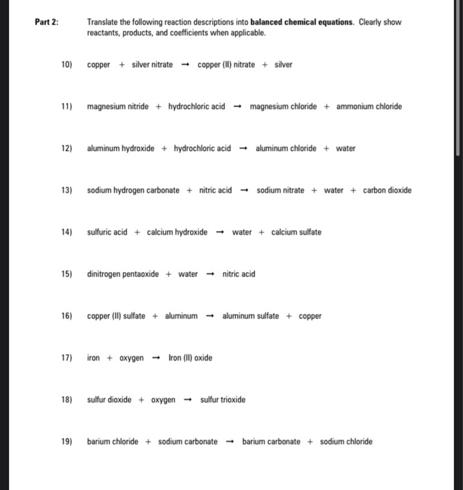 Solved Part 1: Translate the following sentences that each | Chegg.com