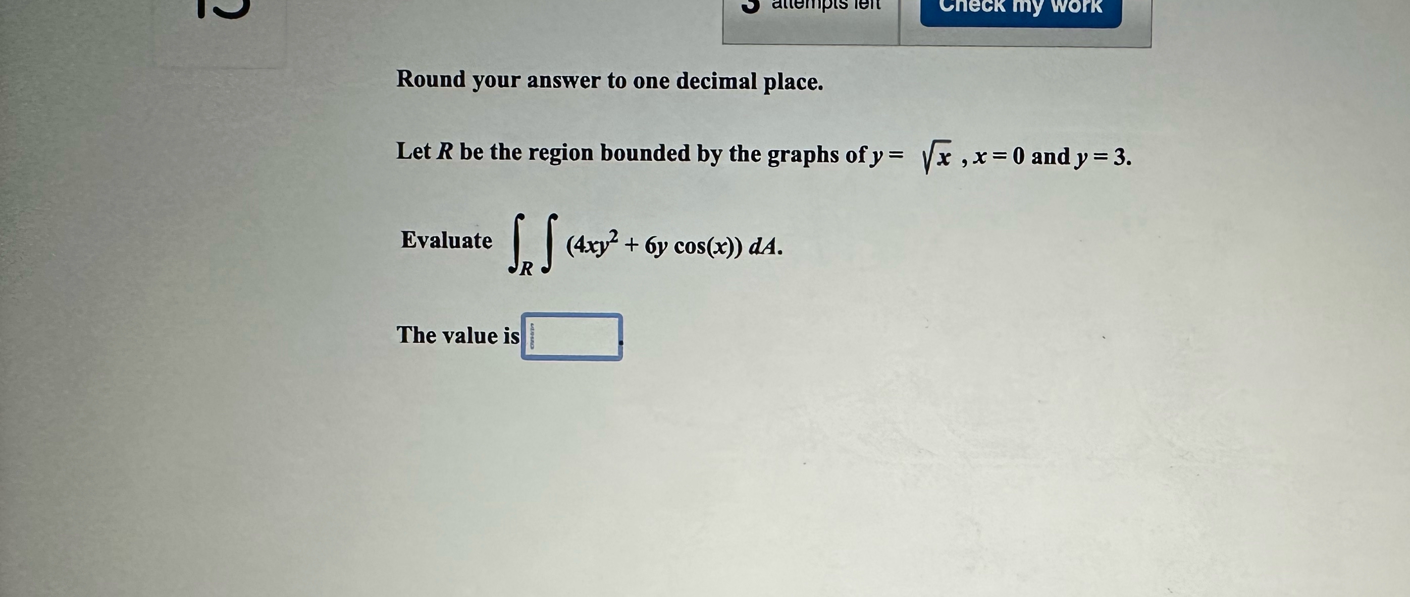Solved Round your answer to one decimal place.Let R ﻿be the | Chegg.com