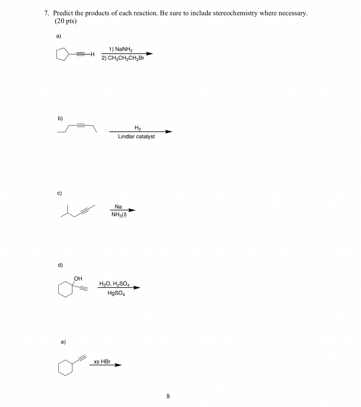 Solved Predict the products of each reaction. Be sure to | Chegg.com