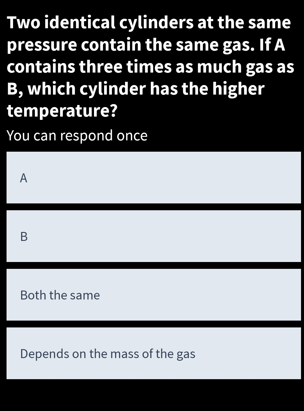 Solved Two identical cylinders at the same pressure contain | Chegg.com