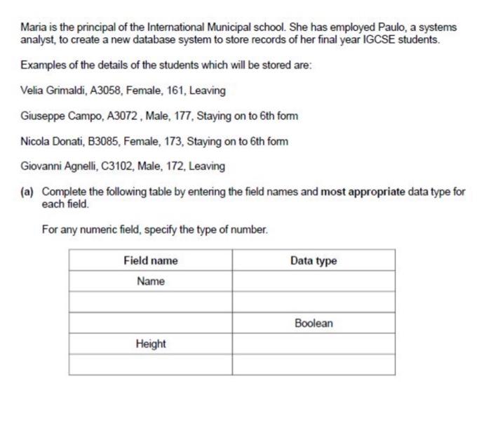 Solved 11 A school library has a file for storing details of | Chegg.com
