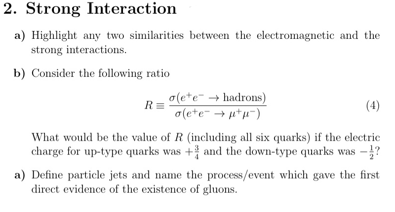 Solved Strong Interactiona) ﻿Highlight any two similarities | Chegg.com