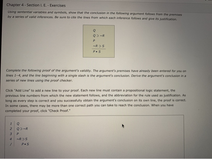 Solved Chapter 4 - Section 1. E. - Exercises Using | Chegg.com