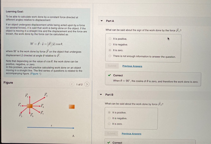 Solved Learning Goal: Part A To be able to calculate work | Chegg.com