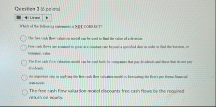 Solved Question 3 ( 6 ﻿points) Which of the following | Chegg.com