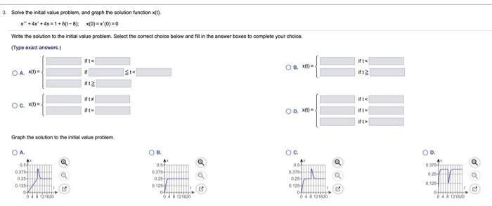 Solved 3. Solve the initial value problem, and graph the | Chegg.com