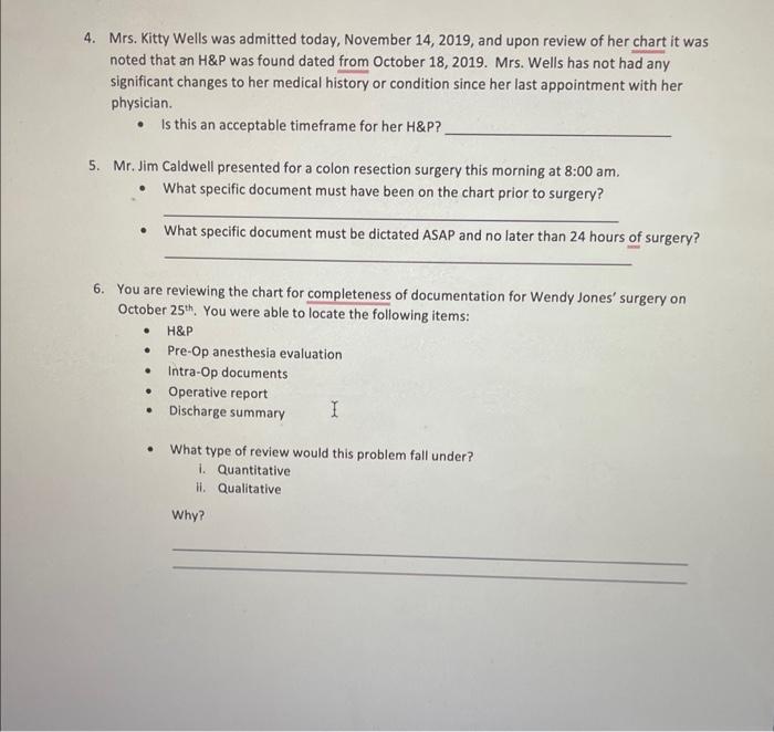Solved Quantitative (record completeness - documents are | Chegg.com