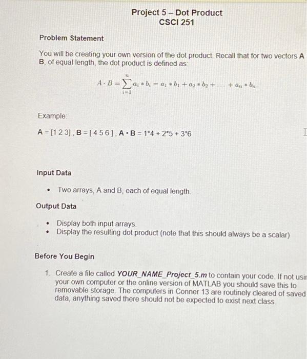 Solved Problem Statement You will be creating your own | Chegg.com