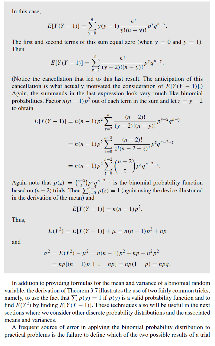 Solved Suppose That Y Is A Binomial Random Variable With N 2 Tr 