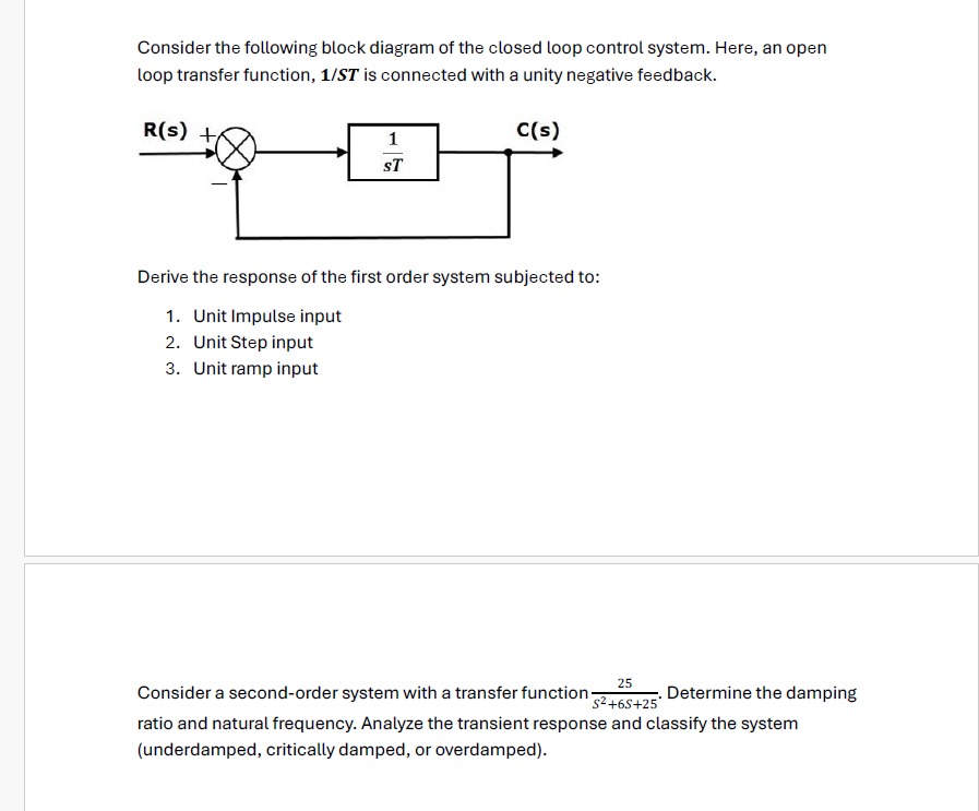 Solved Consider the following block diagram of the closed | Chegg.com