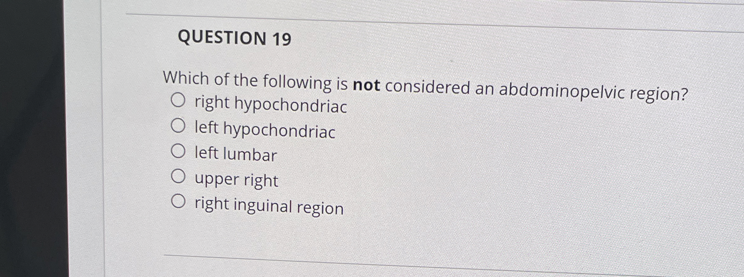 Solved QUESTION 19Which of the following is not considered | Chegg.com