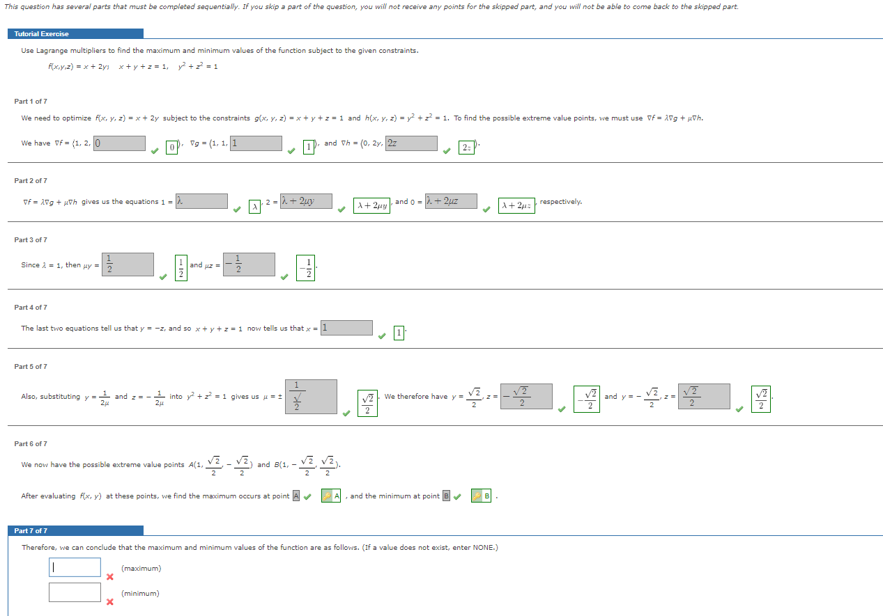 Solved Part 7 ﻿of 7Therefore, we can conclude that the | Chegg.com