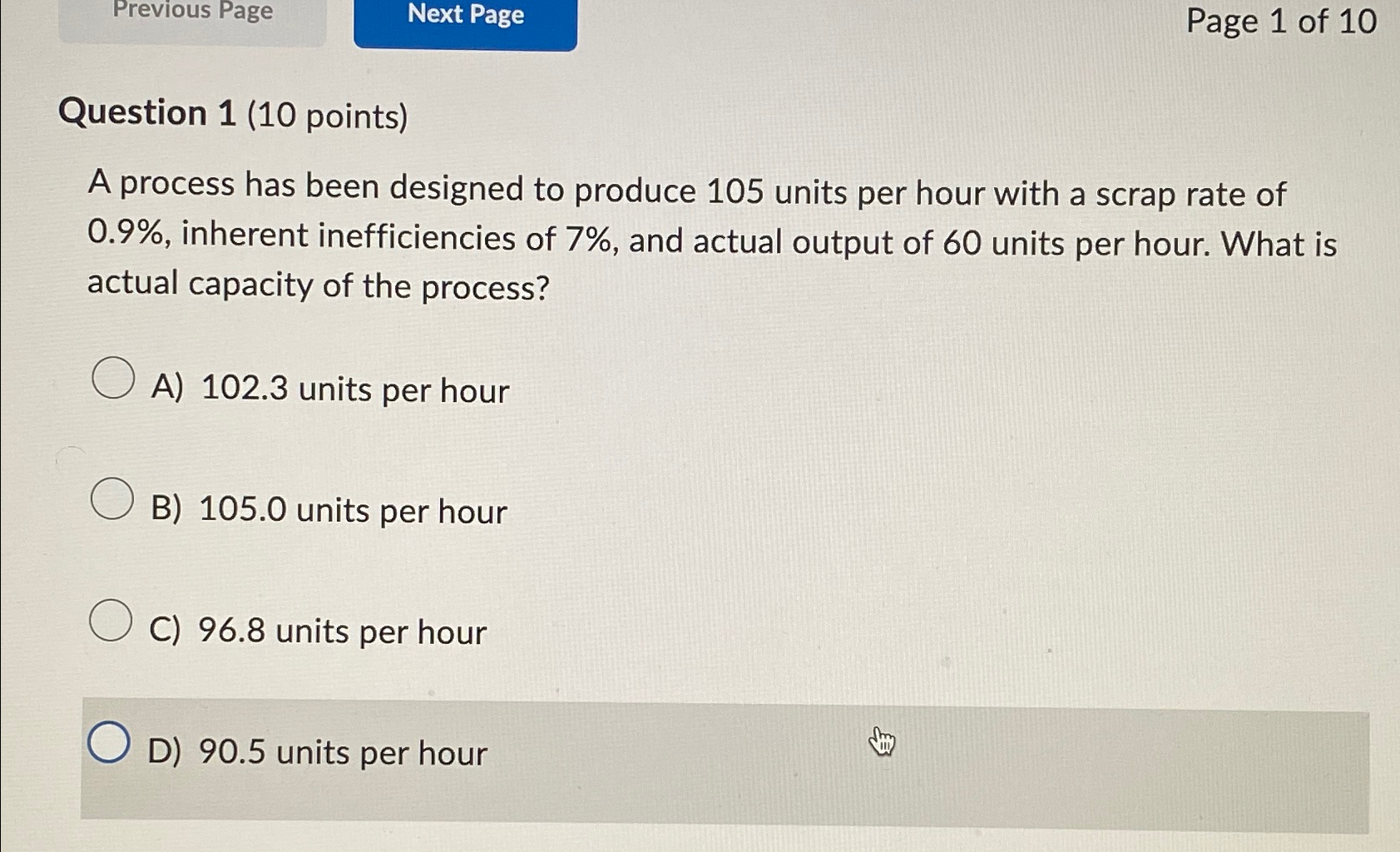 Solved Previous PageNext PagePage 1 of 10Question 1 (10 | Chegg.com Solved Previous PageNext PagePage 1 of 10Question 1 (10 | Chegg.com