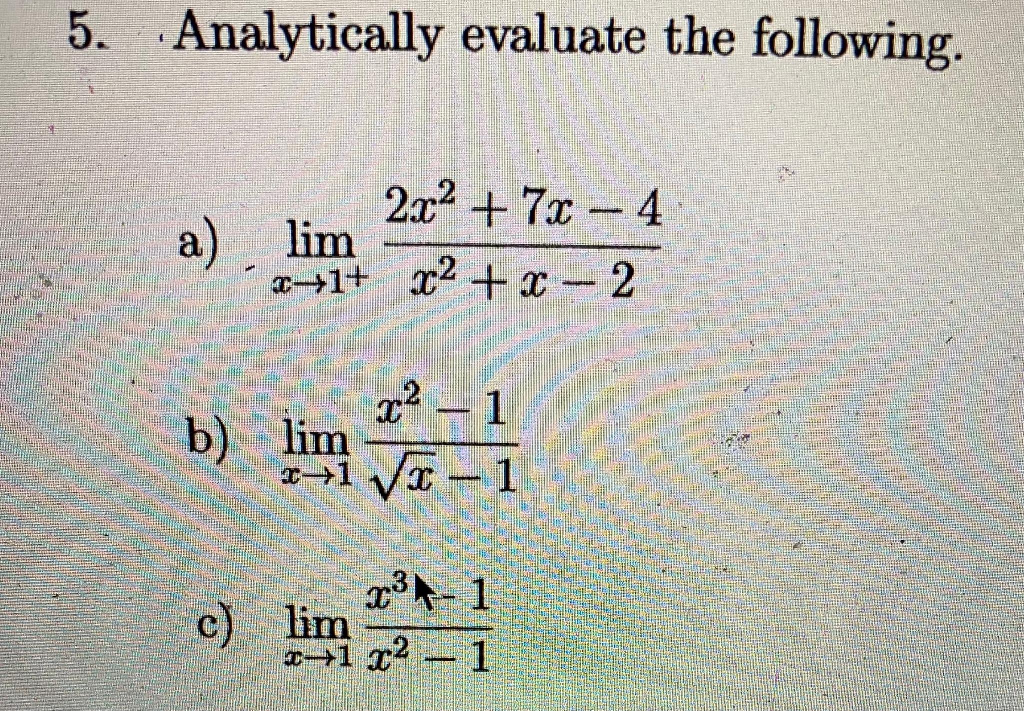 Solved Analytically evaluate the | Chegg.com