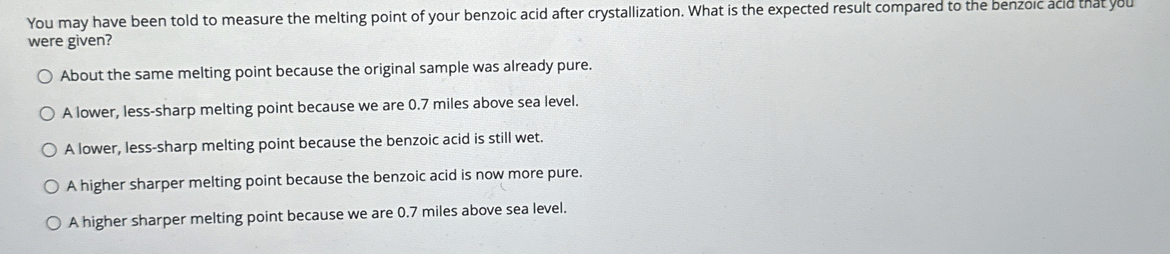 Solved You may have been told to measure the melting point | Chegg.com