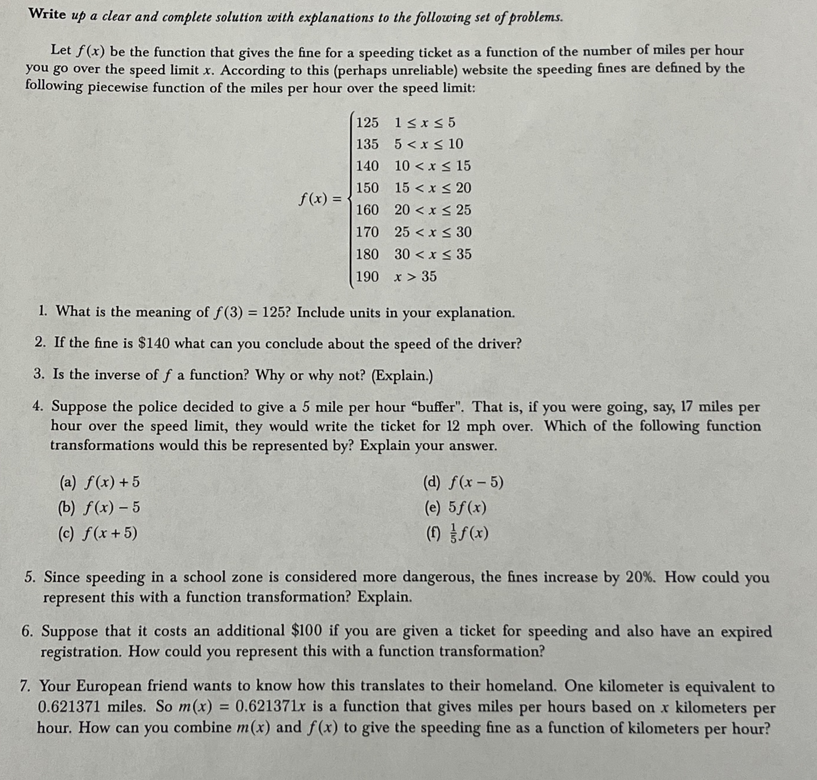 Solved Write up a clear and complete solution with | Chegg.com