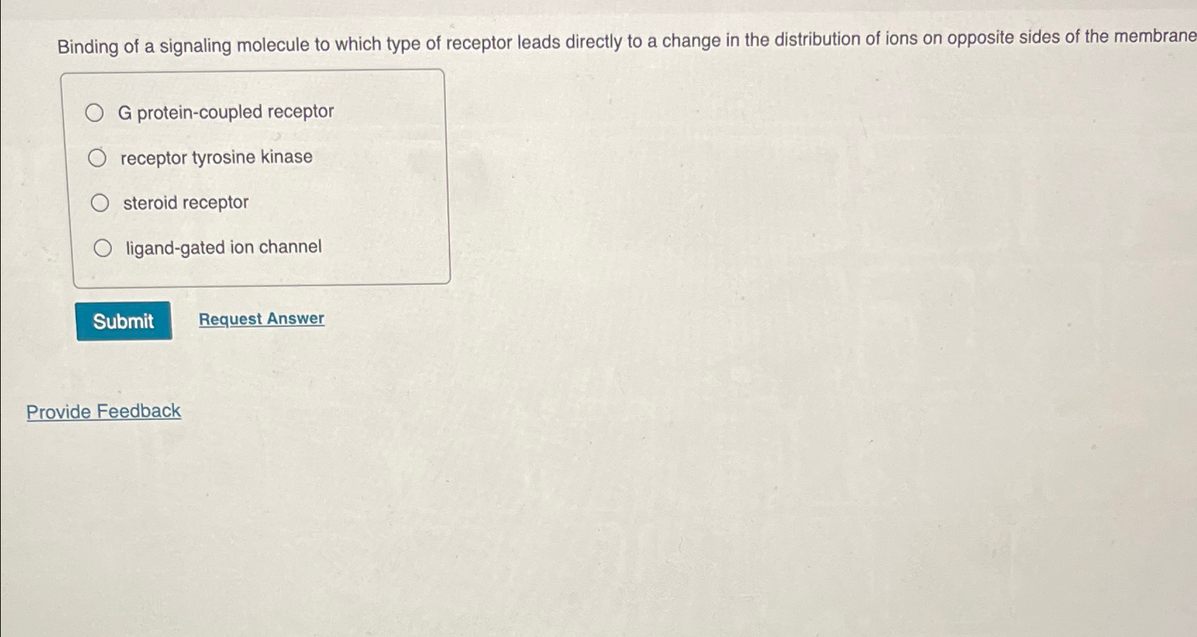 Solved Binding of a signaling molecule to which type of | Chegg.com