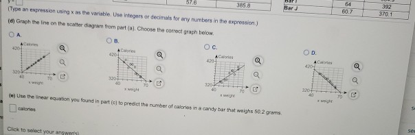 Solved The following data represent the weight in Candy Bar | Chegg.com
