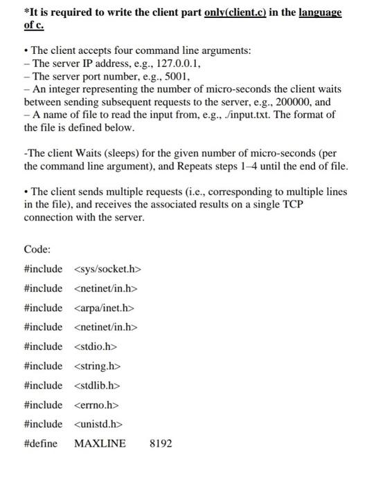 Solved I need a C language expert..This assignment is a | Chegg.com