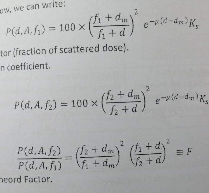 Solved Exercise: Derive the above relation for the Mayneord | Chegg.com