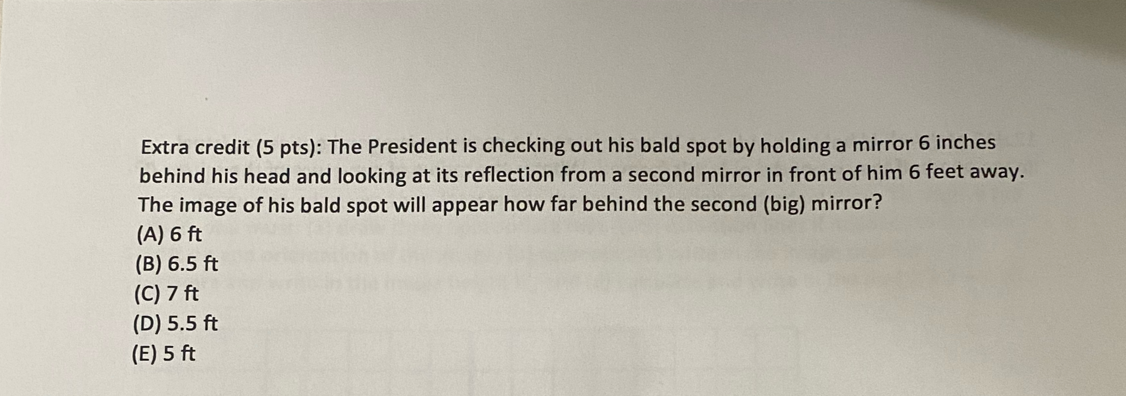 Solved Extra credit ( 5 ﻿pts): The President is checking out | Chegg.com