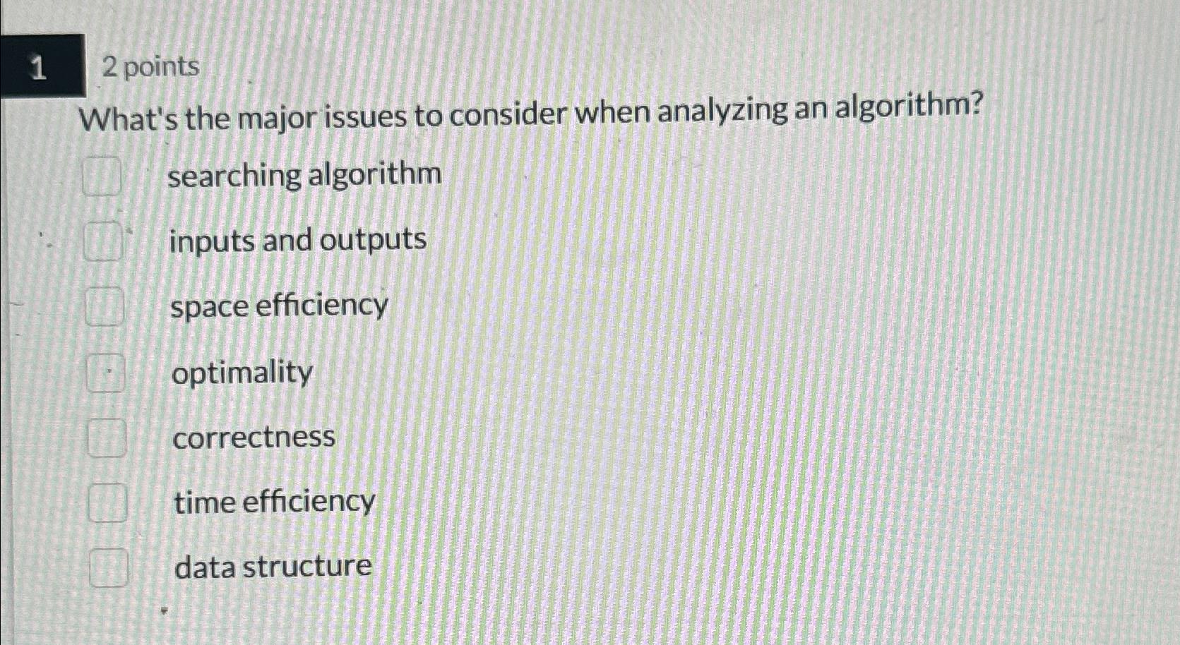 Solved 12 ﻿pointsWhat's the major issues to consider when | Chegg.com