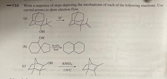 Solved 53 Write a sequence of steps depicting the mechanisms | Chegg.com