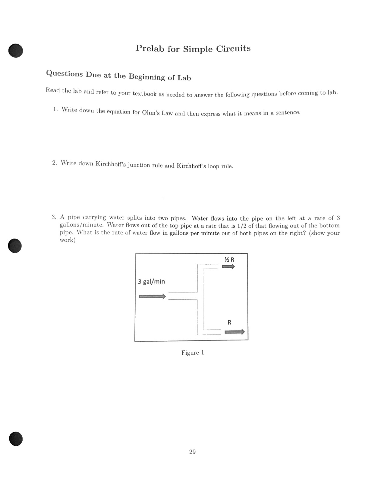 Solved Prelab for Simple CircuitsQuestions Due at the | Chegg.com