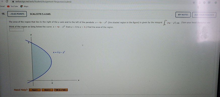 Solved webassign.net/web/Student/Assignment Responses/submit | Chegg.com