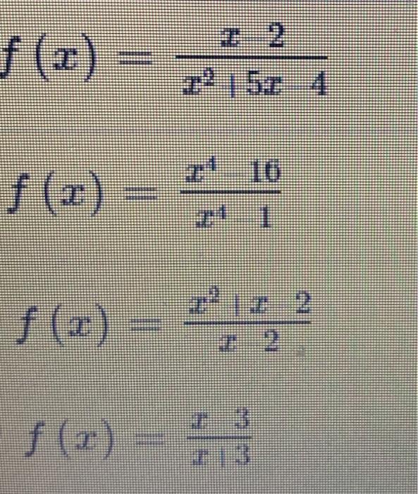 Solved Which of the following is a proper rational function? | Chegg.com