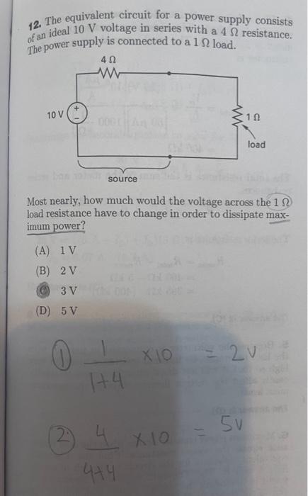 [Solved]: how we get 5V?show me the answeris C 12. The equiv