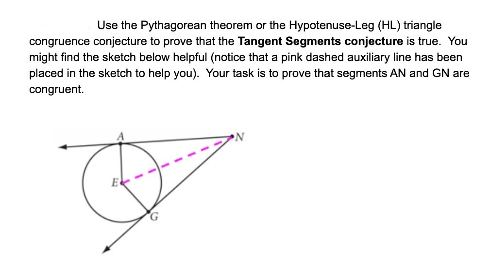 Solved Use the Pythagorean theorem or the Hypotenuse-Leg | Chegg.com
