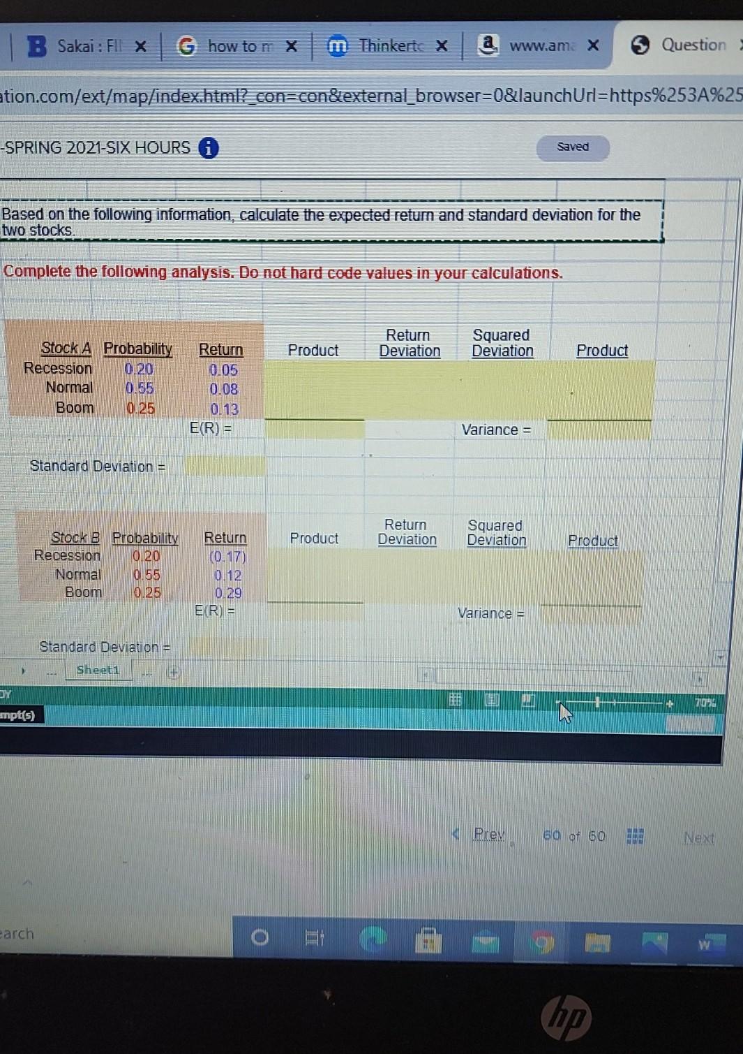 Solved | B Sakai : FIX G how to m x m Thinkerte x a www.ama | Chegg.com