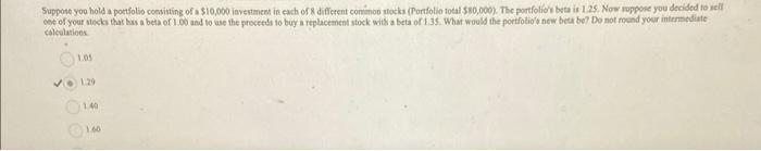 Solved Suppose You Hold A Portfolio Consisting Of A 10 000