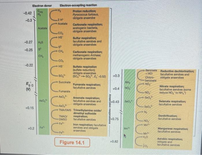 Solved (a) Based on the provided redox tower, what order | Chegg.com