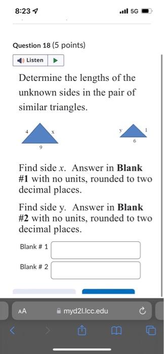 Solved 8:23 1 Question 18 (5 points)