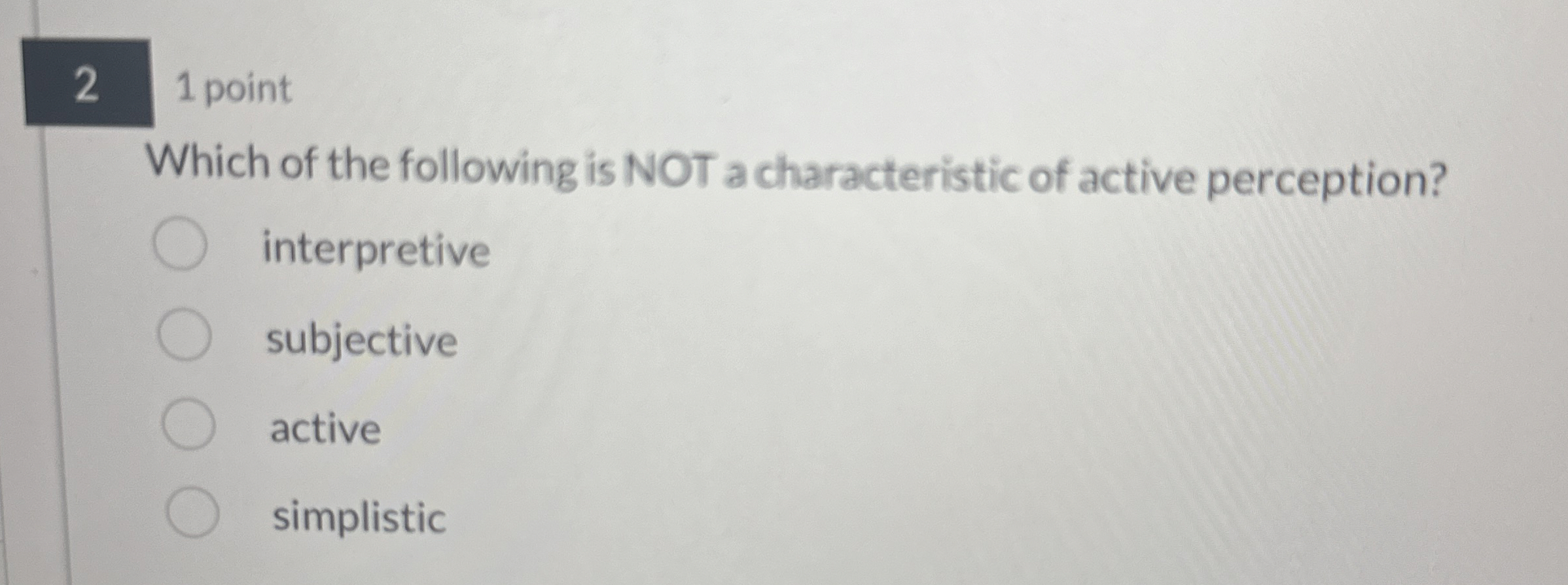 Solved 2 1 ﻿pointWhich of the following is NOT a | Chegg.com