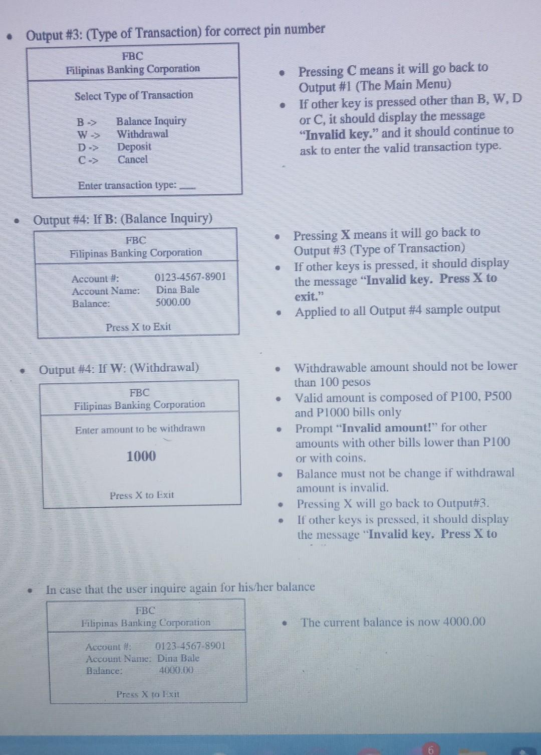 Solved Your program must have two user level: a customer and | Chegg.com