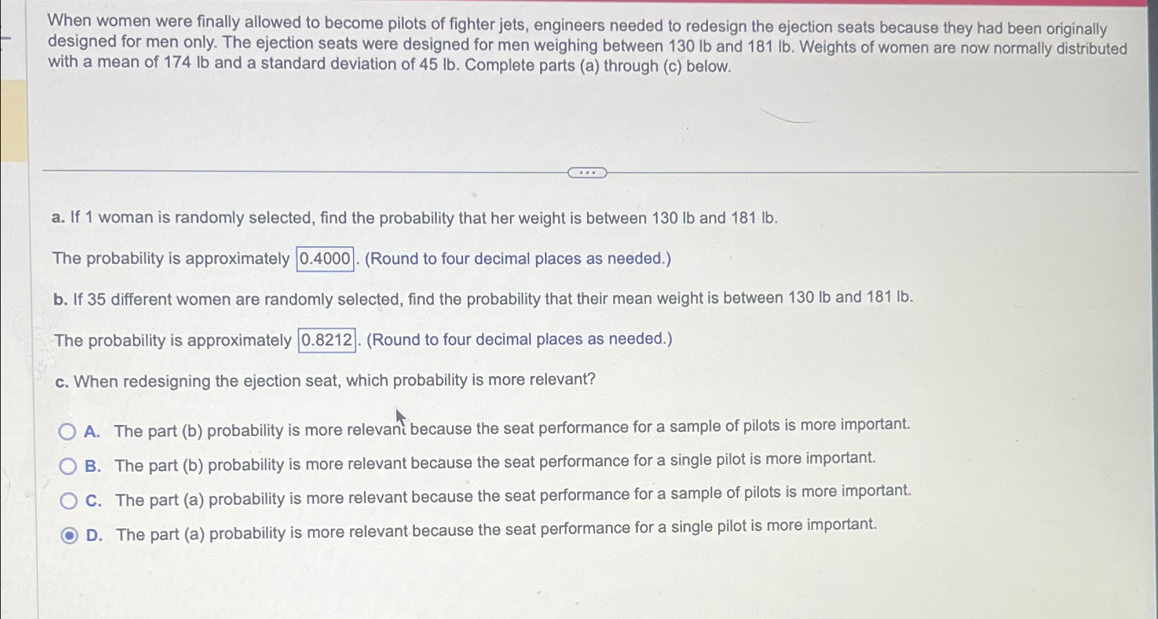Solved When women were finally allowed to become pilots of | Chegg.com