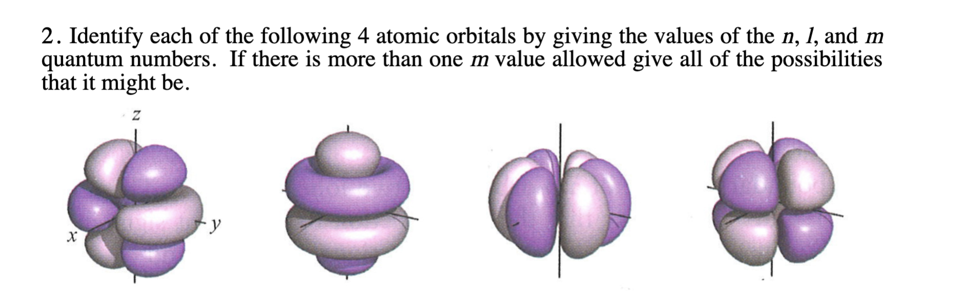 Solved Carefully sketch each of the following orbitals. For | Chegg.com