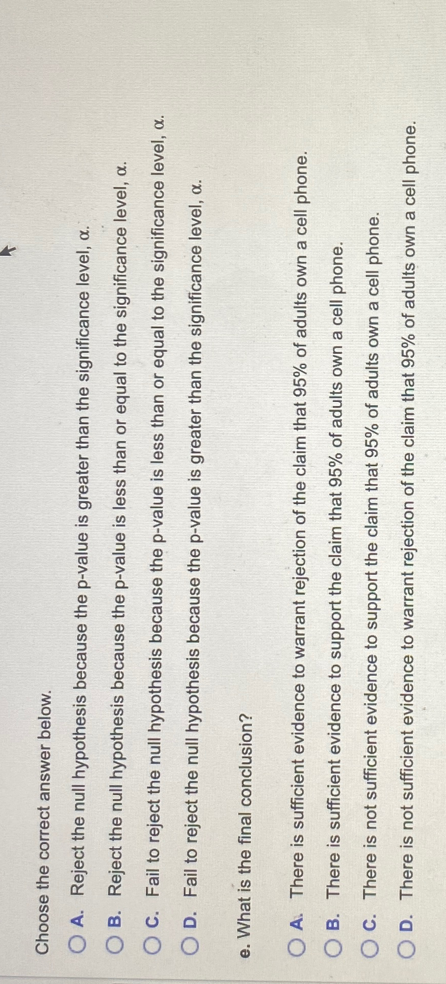 Solved A poll of 2,200 ﻿randomly selected adults showed that | Chegg.com